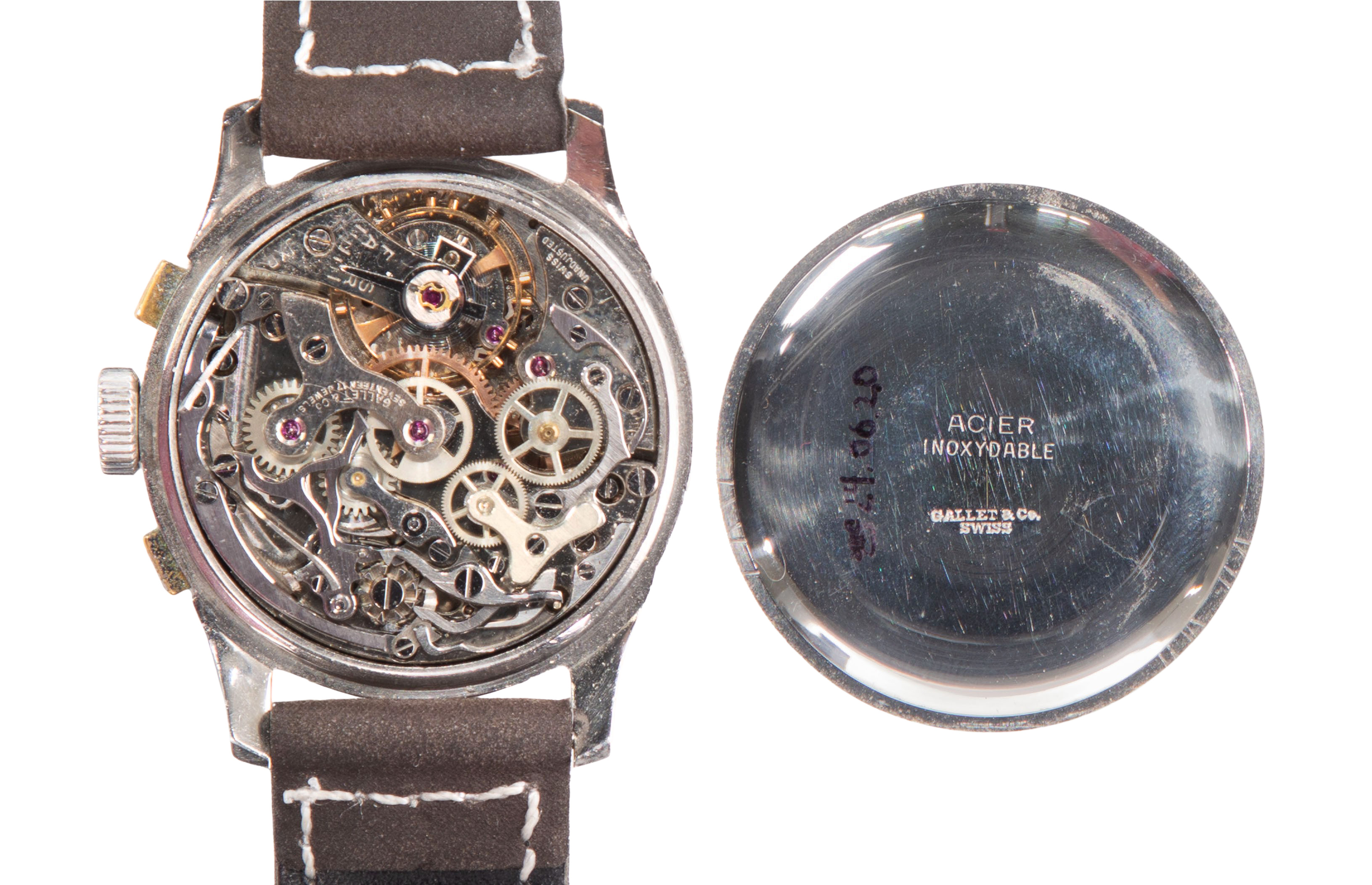 Gallet Chronograph Wristwatch Auction